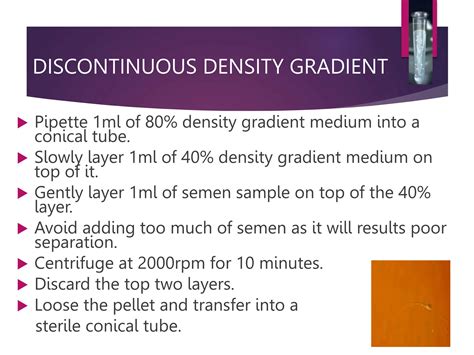 Semen Preparation Techniques For Ivf In Embryology Ppt