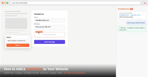 How To Add A Captcha To Your Website 2026 Every Platform Zero Code