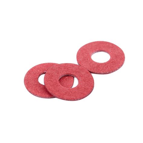 200 Pcs 3x8x07mm Insulated Fiber Insulating Washers Spacers Red