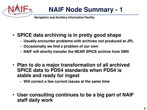 ppt naif node report addresses both naif node and spice development