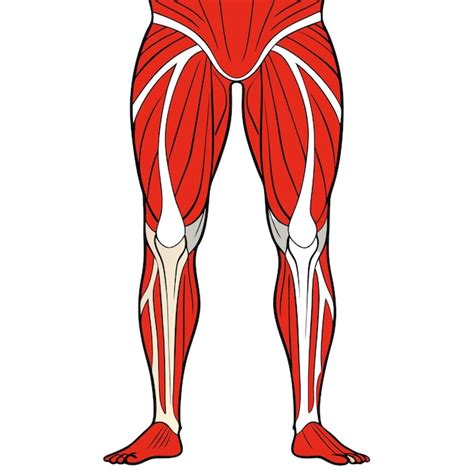 Upper Legs Muscles Anatomy Clipart Vector Art And Illustration
