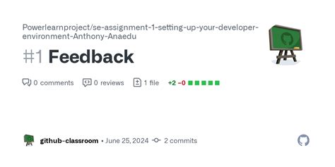 Feedback By Github Classroom Bot · Pull Request 1 · Powerlearnproject