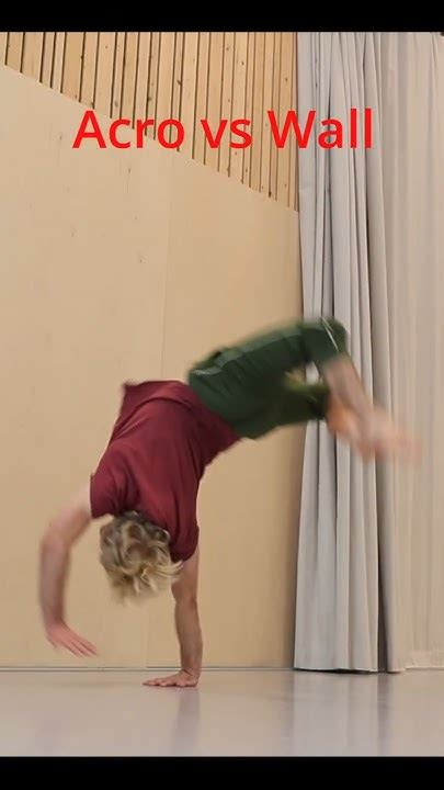 Acro Vs Wall Sequence Acrobatics Gymnastics Dance Youtube