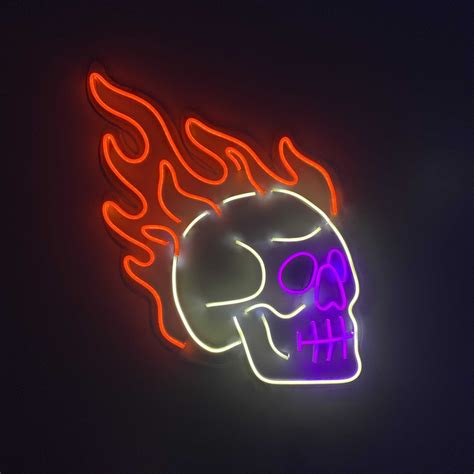 قیمت چراغ دیواری مدل نئون اسکلت آتشی