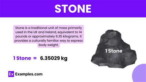 Stone Definition Formula Usage Conversion Chart Examples