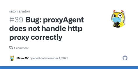 Bug Proxyagent Does Not Handle Proxy Correctly · Issue 39
