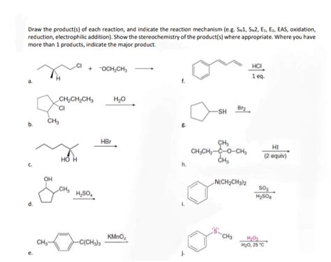 [solved] Draw The Product S Of Each Reaction And Indicate The Reaction Course Hero