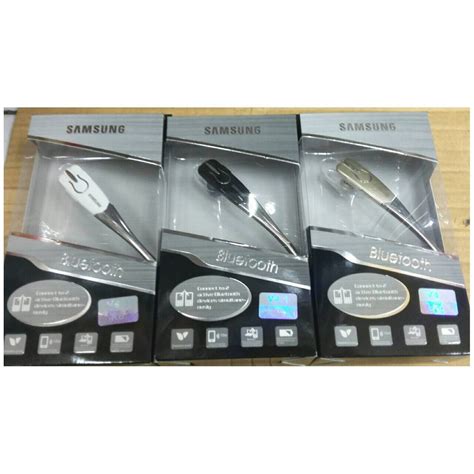 Jual Headset Bluetooth Samsung Bisa Pairing 2 Hp Earphone Handsfree Shopee Indonesia