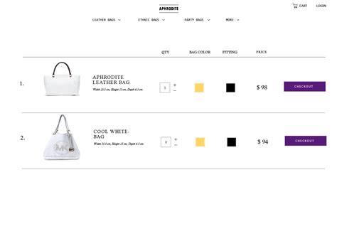 Minimal ECommerce UI Design Behance