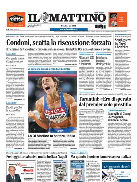 Il Mattino 04 09 11 | PDF