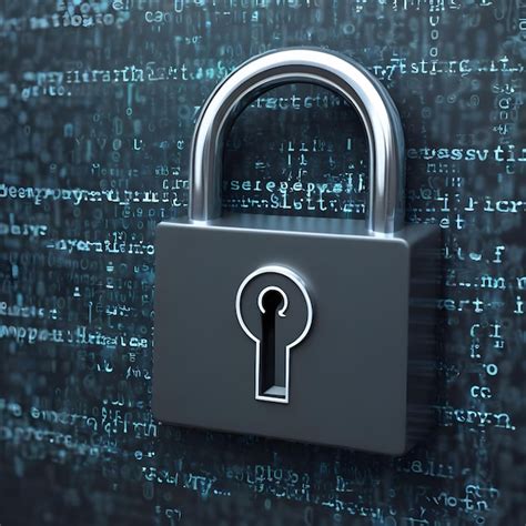 Cybersecurity Background With Data Encryption Premium Ai Generated Vector