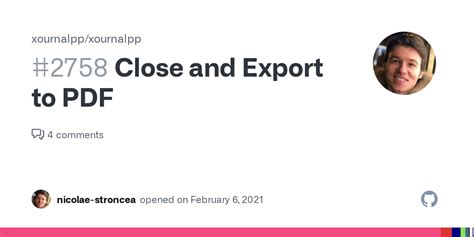 Close And Export To Pdf · Issue 2758 · Xournalppxournalpp · Github