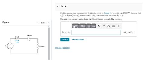 Solved Find The Steady State Expression For Io T In The Chegg