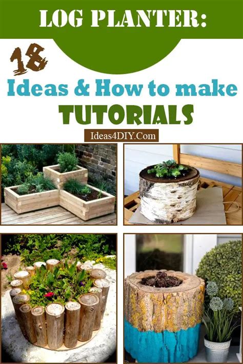 Log Planter 18 DIY Ideas How To Make Tutorials Log Planter 18 DIY Ideas How To Make Tutorials