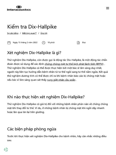 Dix Hallpike Pdf