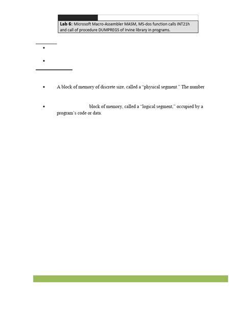 Coal Lab 6 Pdf Assembly Language Computer Program