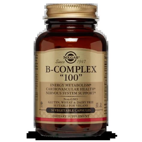 Solgar B Complex 100 X 50 Capsules For Energy Metabolism