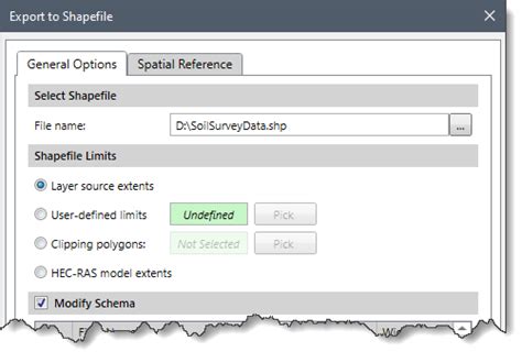 Export To Shapefile Command Civilgeo Knowledge Base
