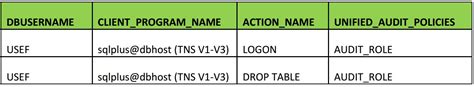 Unified Auditing Oracle Database