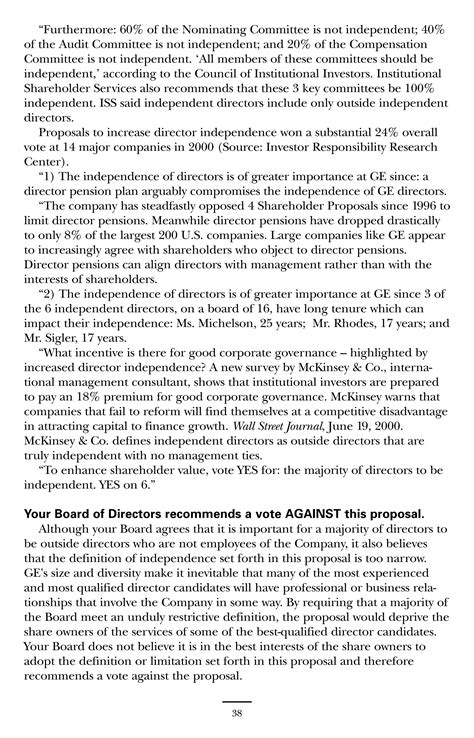 GE 2001 Proxy Statement PDF PDF