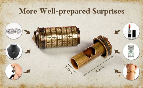 Unlock Romance Cryptex Da Vinci Code Puzzle Box Perfect Anniversary