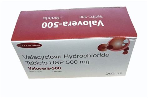 Valacyclovir Hydrochloride Tablet 500 Mg At ₹ 450box Antimalarial