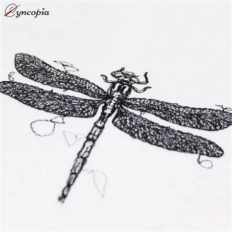 Stickdatei Libelle Scribble