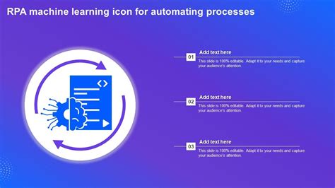 Rpa Machine Learning Icon For Automating Processes Ppt Sample Rpa Machine Learning Icon For Automating Processes Ppt Sample