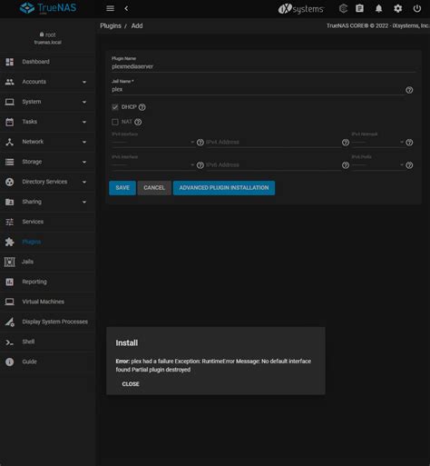 Issues With Setting Up Plex Server Truenas Community