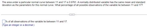 Solved Assume That The Variable Under Consideration Has A