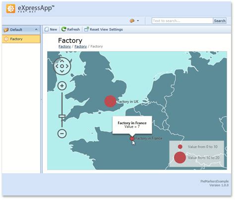Display Bubble Markers On A Vector Map XAF Cross Platform NET App UI Web API DevExpress