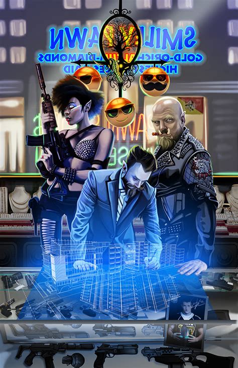 Echo Chernik Shadowrun Sixth World Tarot Illustrations