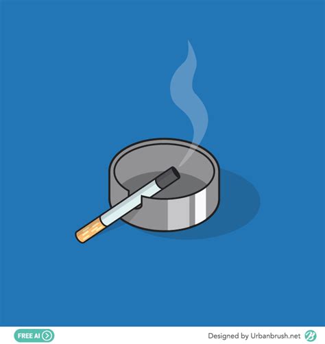 담배 일러스트 Ai 무료다운로드 Free Smoking Vector 어반브러시