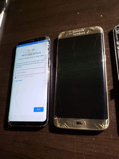 Samsung Galaxy S Edge Clean Imei Att T Motherboard No Google Lock Bad Lcd Crack Back Front