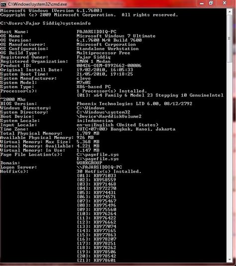 Just For It Ketahui Specs Pc Kamu Lewat Cmd