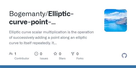 Github Bogemantyelliptic Curve Point Multiplication Elliptic Curve
