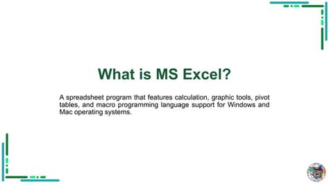Basic Excel Training Pptx Computing Technology Computing