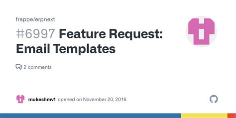 Feature Request Email Templates · Issue 6997 · Frappeerpnext · Github