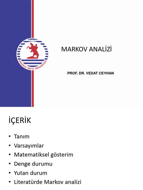 markov analizi pdf pdf