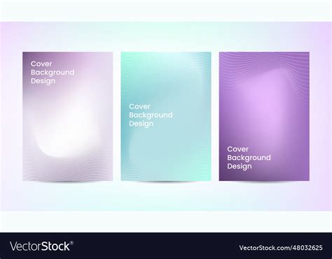 Abstract Gradient Fluid Shape Cover Background Vector Image