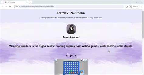 Patrick Pavithran Gerard On Linkedin Webportfolio Codingjourney Webdevelopment
