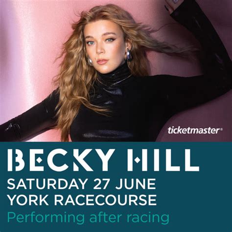 Becky Hill To Play Summer Music Saturday At York Racecourse On June 27