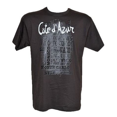 Black Men T Shirt French Riviera Monaco Addict