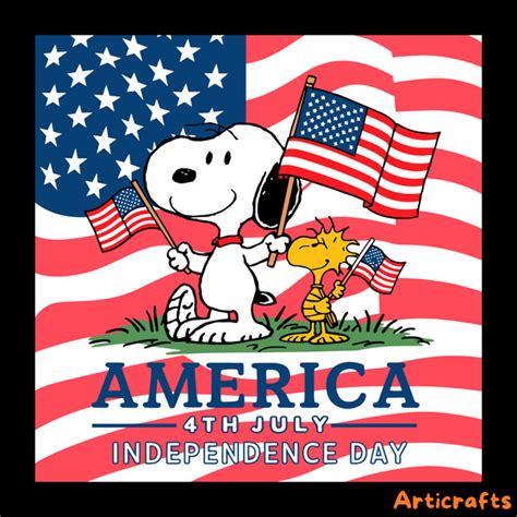 Snoopy And Woodstock America 4th Of July Svg Inspire Uplift