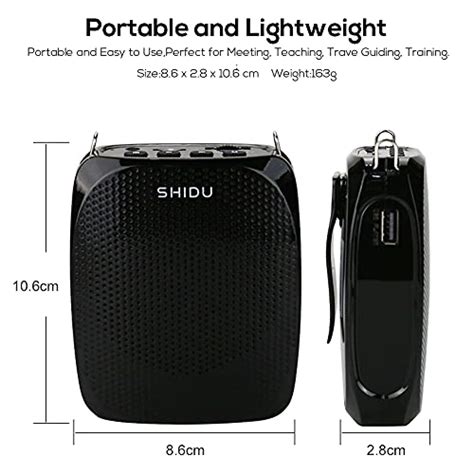 Wireless Voice Amplifier With UHF Microphone Headset W Portable Loud Speaker Clear Sound For