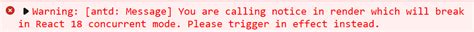 You Are Calling Notice In Render Which Will Break In React 18