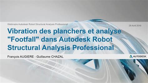 Vibration Des Planchers Et Analyse Footfall Youtube