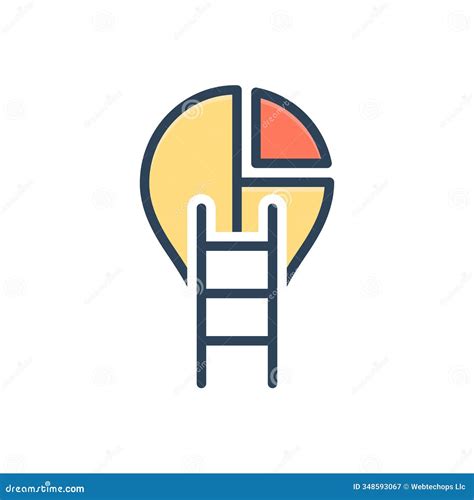 Color Illustration Icon For Problem Solving Problem And Diagram Stock