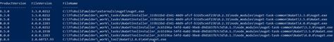 What Is The Reason Behind The Multitude Of Nuget Exe Versions Within The Tfs Build Agent Folder