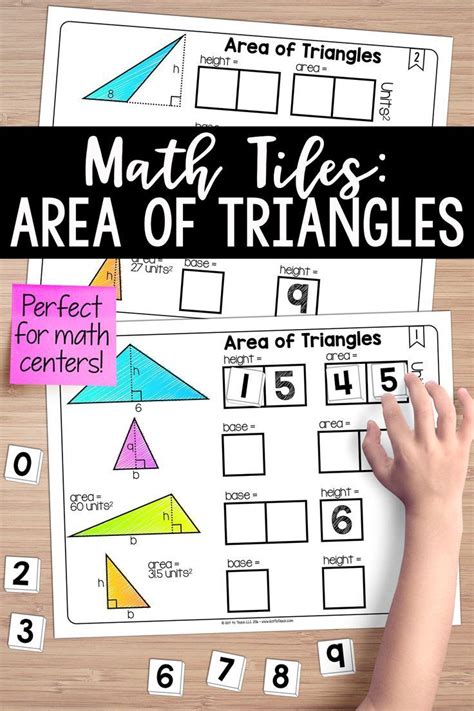 Math Tiles Area Of Triangles Teacher Thrive Math How To Memorize Things Triangle Math